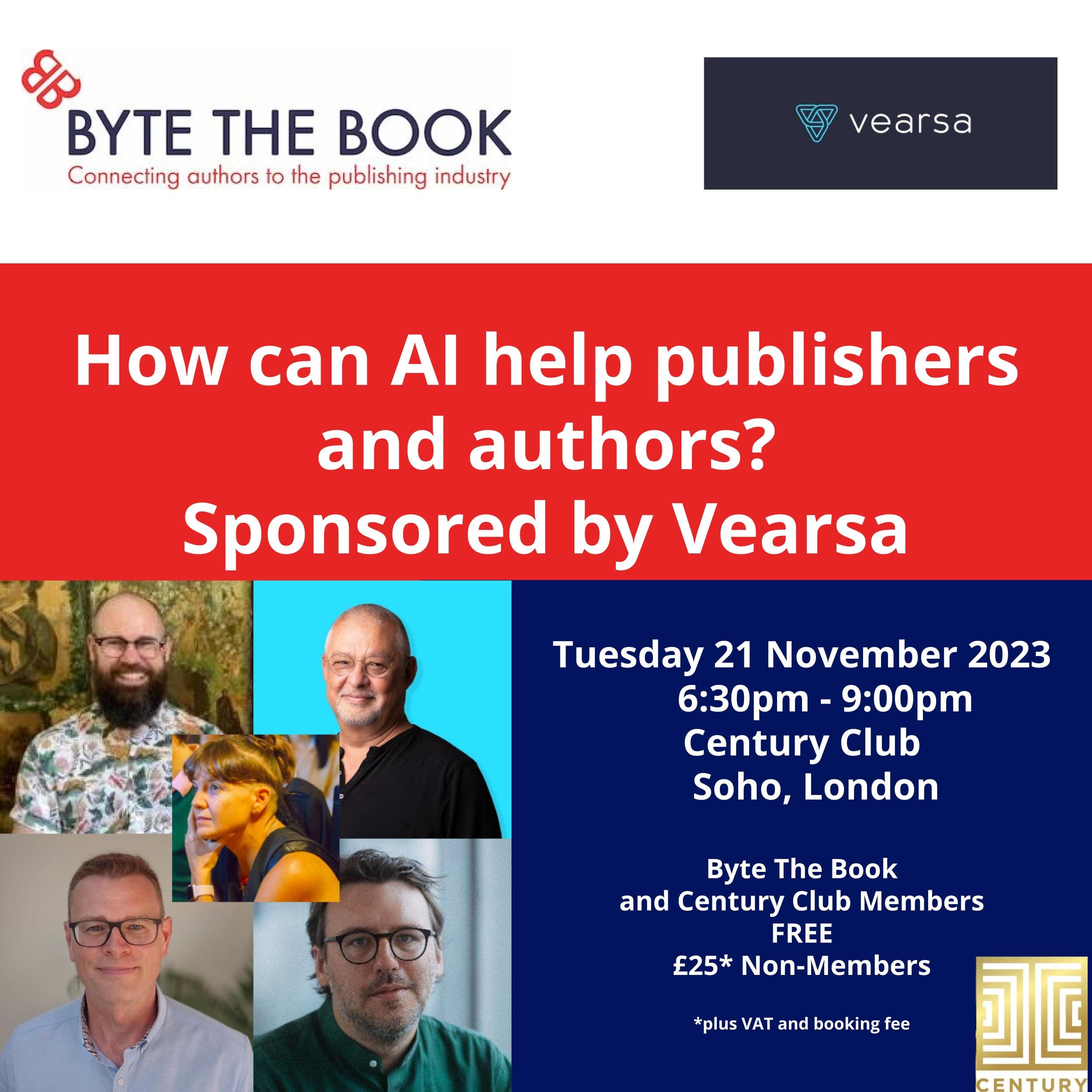 How can AI help authors and publishers? Sponsored by Vearsa - Byte The Book